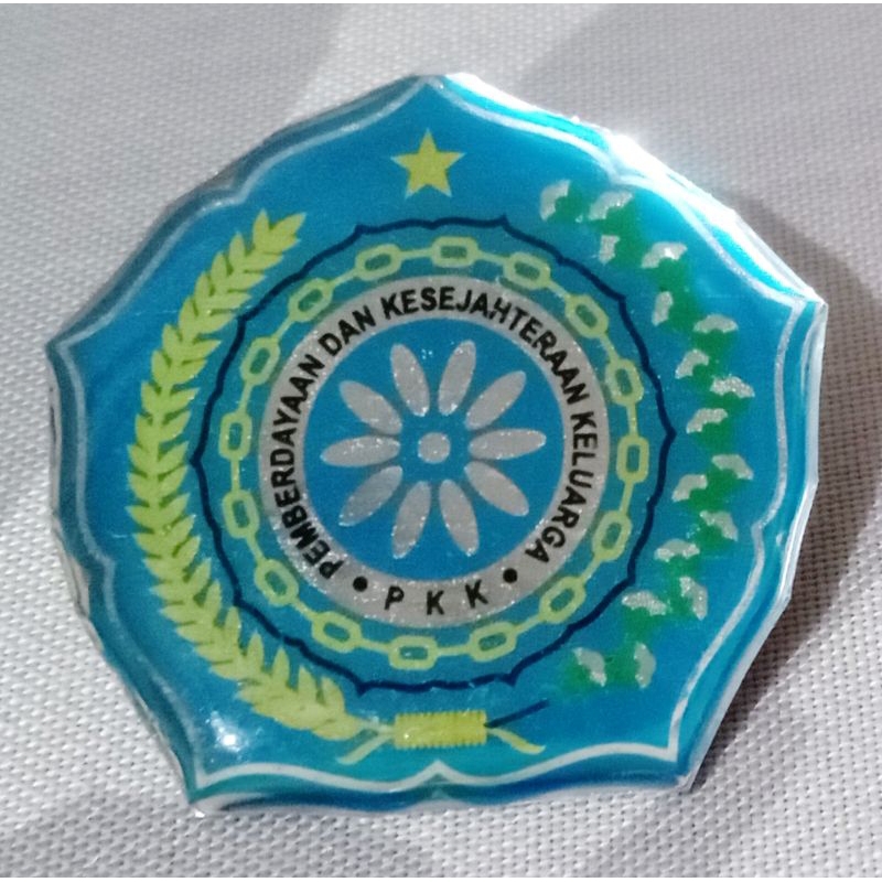 Jual pin pkk atau bross lencana PKK Premium 3cm (Tidak Mudah Rusak ...
