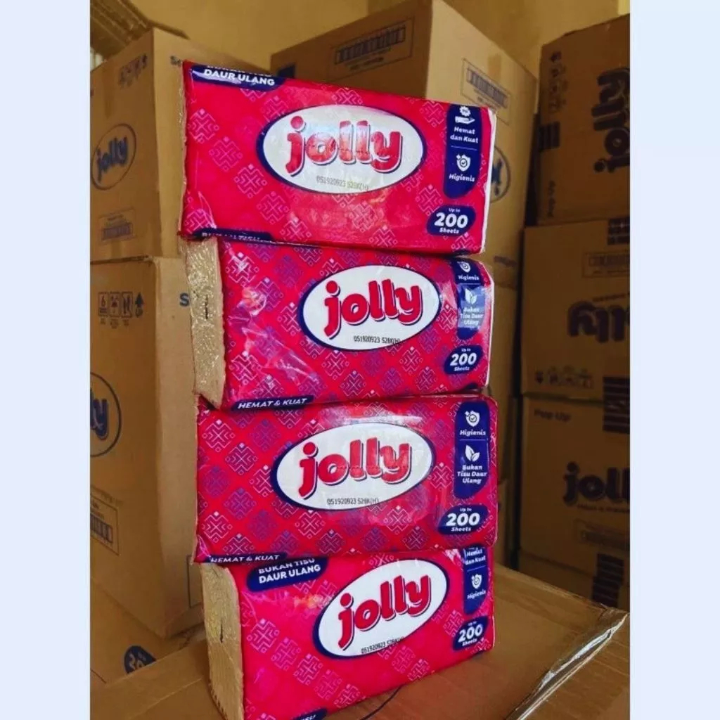 Jual [PAKET 4] Tissue Jolly 200 / Jolly 180 Sheets Tisu Jolly Tissu ...