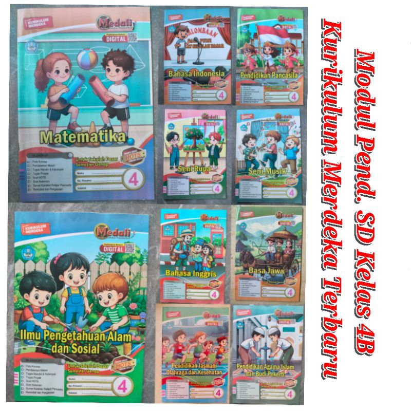 Jual LKS Kelas 4 semester 2 Kurikulum Merdeka Modul Siswa SD Medali K21 KUMER | Shopee Indonesia