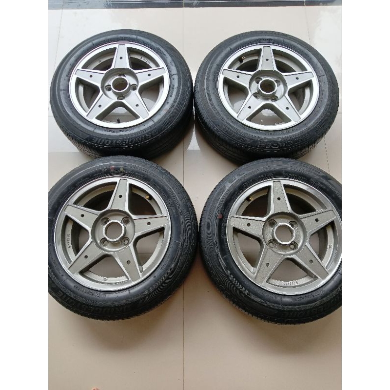 Jual velg retro r14 4x100 made in japan | Shopee Indonesia