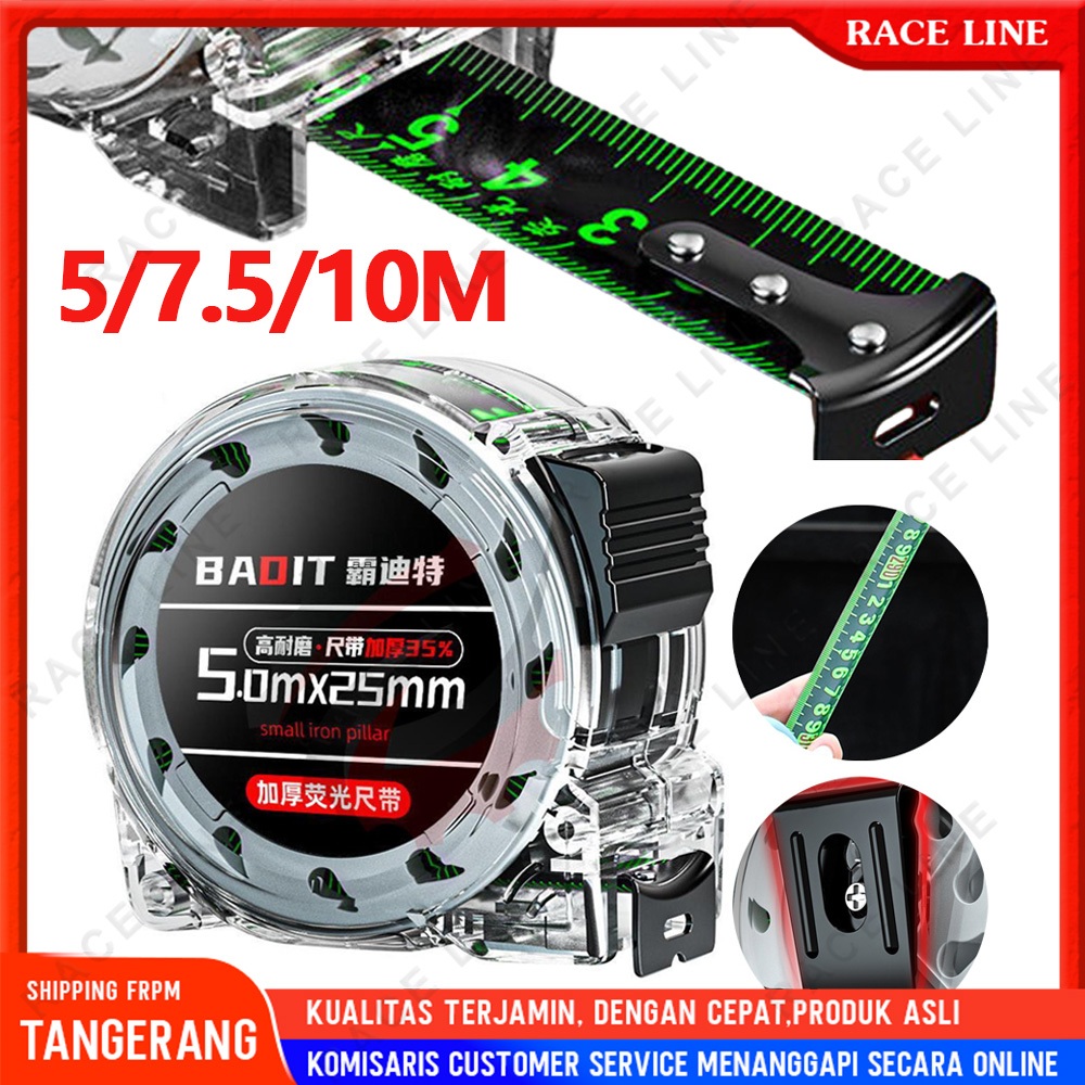 Jual Meteran Pengukur Anti Karat 10/7.5/5 Meter / Meteran Tahan Banting Stainless Steel / Rol ...