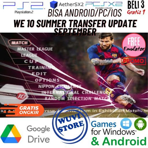 Jual PS 2 WE 10 Summer Transfer Update September | Bisa di PC / Android ...
