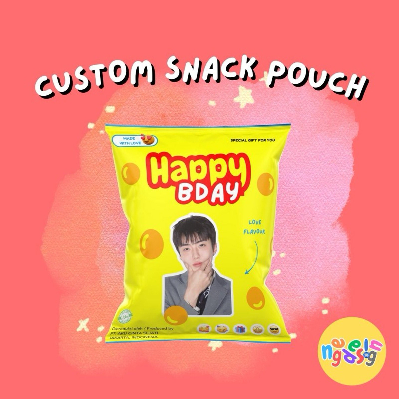 Jual Custom Snack Pouch - Snack Ulang Tahun Custom - Chiki | Shopee ...