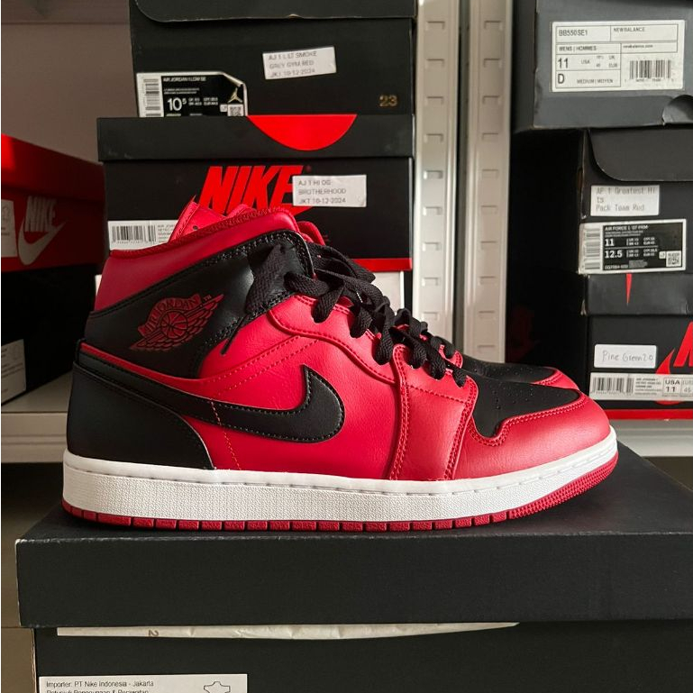 Jual AIR JORDAN 1 MID REVERSE BRED | Shopee Indonesia