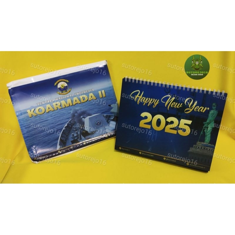 Jual kalender meja duduk koarmada 2 II tahun 2025 | Shopee Indonesia