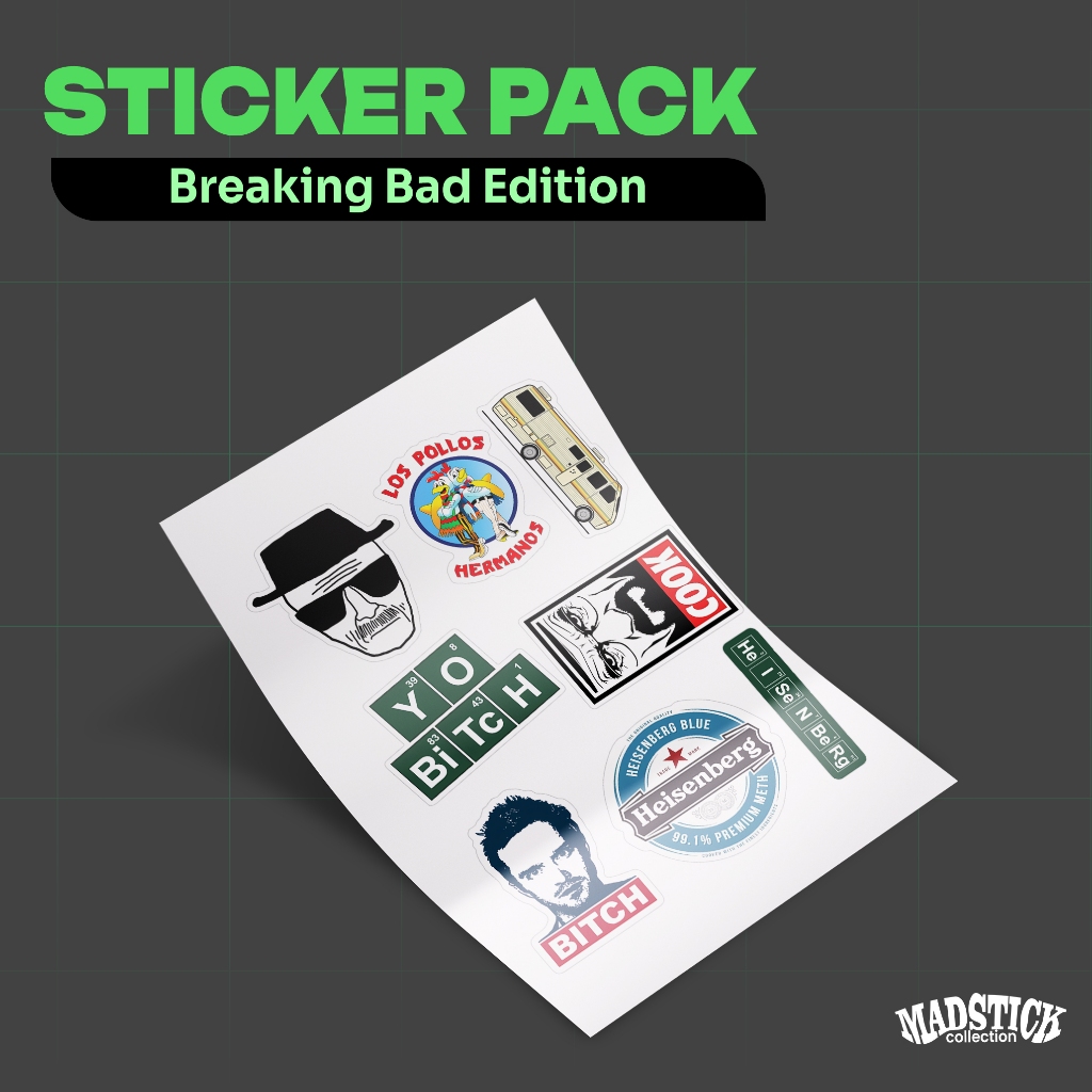 Jual STICKER PACK BREAKING BAD/ STICKER FILM/ STICKER AESTHETIC ...