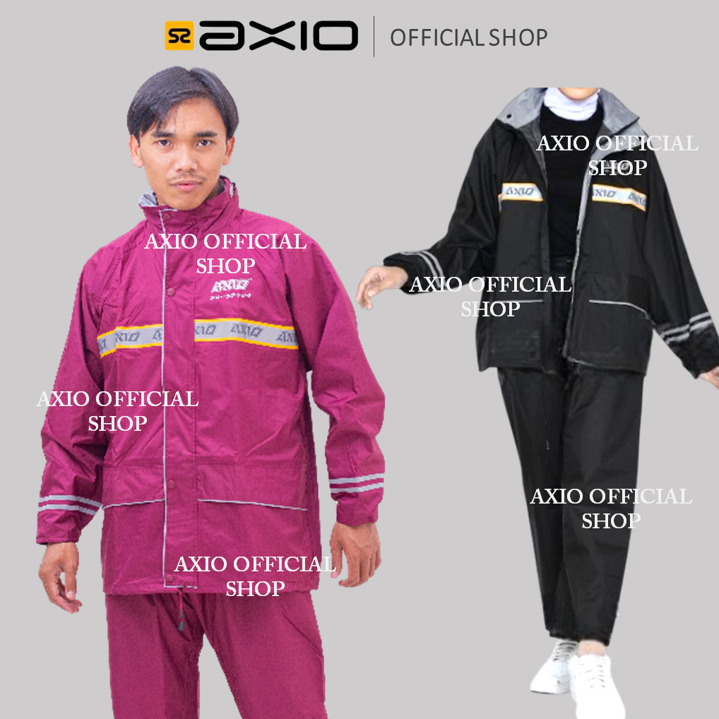Jual Jas Hujan AXIO Europe Pria Wanita Original Mantel Hujan Setelan ...
