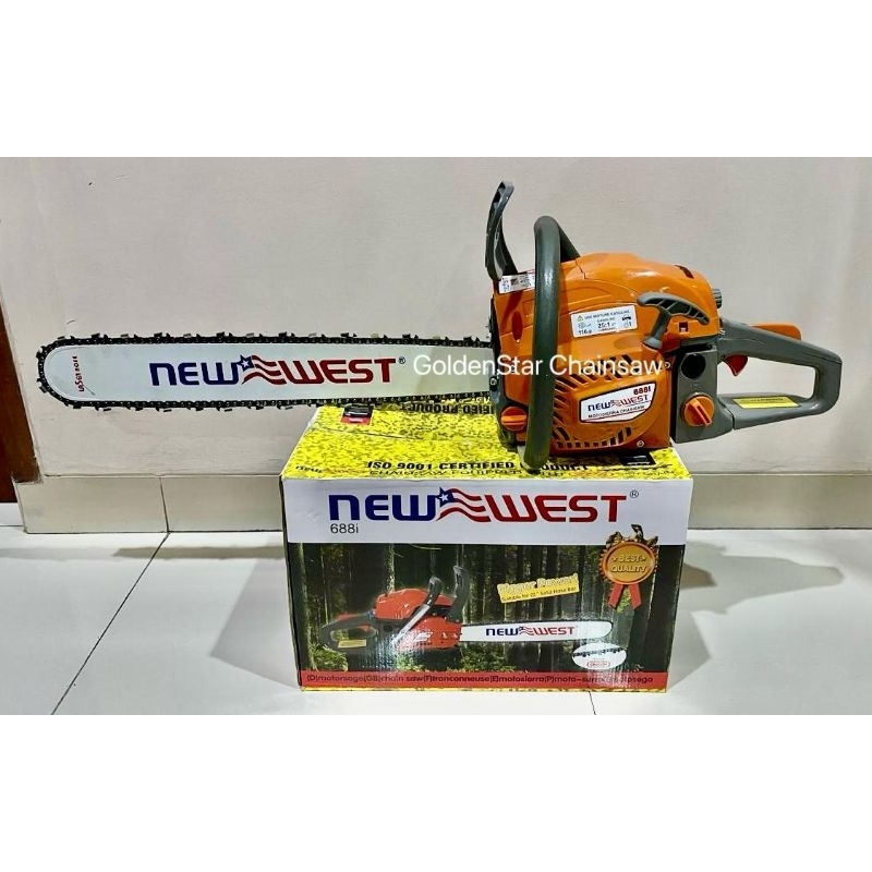 Jual Mesin Senso New West 668i Komplit Bar 22 inch dan Rantai Oregon ...