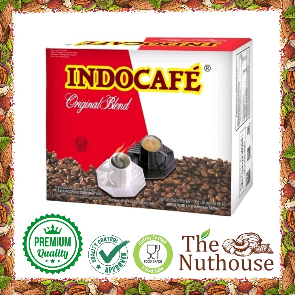 Jual INDOCAFE Original Blend Box 50 Sachet x 2gr / Kopi Biji Arabika ...