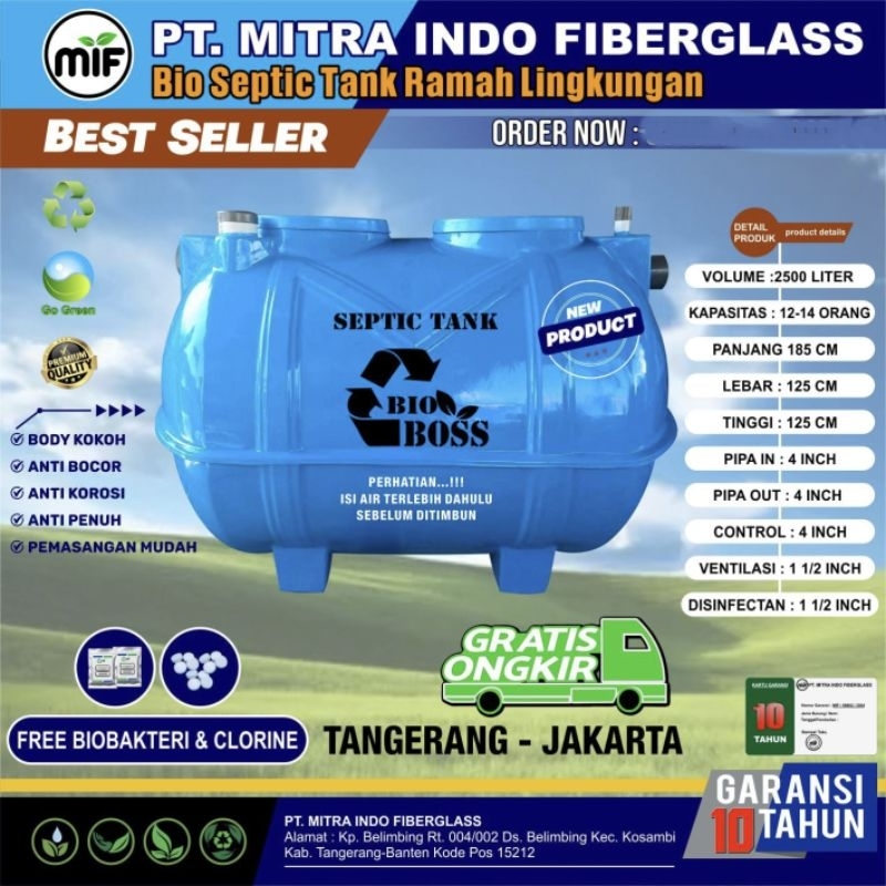 Jual septic tank 2500 liter BIO BOSS | Shopee Indonesia