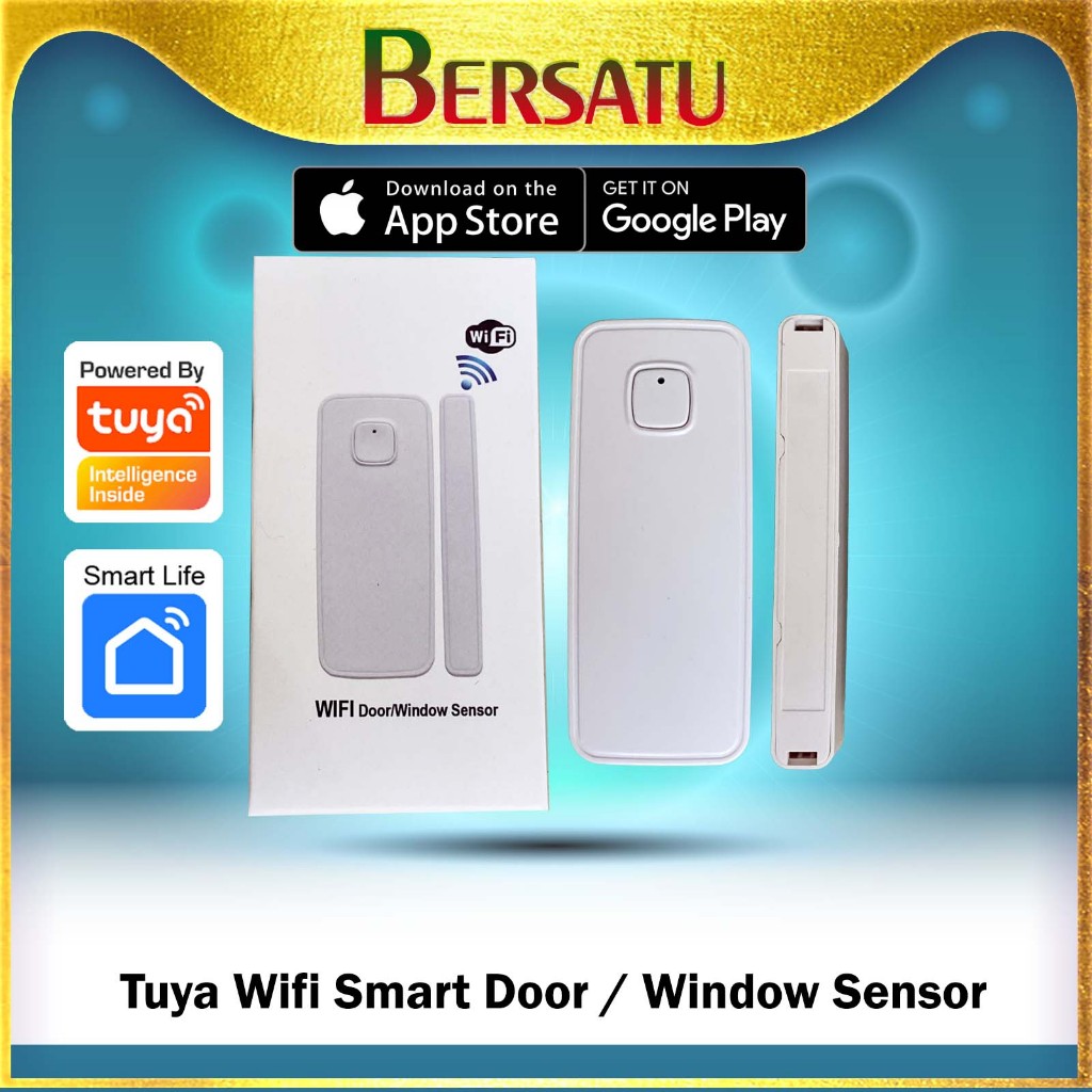 Jual Tuya Wifi smart Window door Sensor alarm pintu jendela pintar otomatis IOT Home automation ...