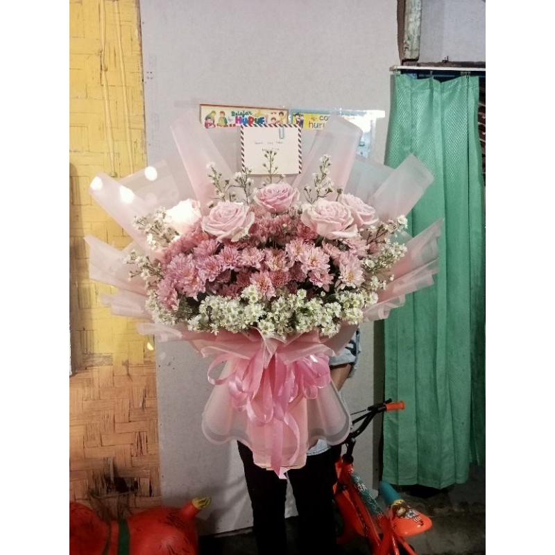 Jual [LIA FLORIST] FRESH FLOWER BUKET | ROSE BUKET | BUKET BUNGA MAWAR ...