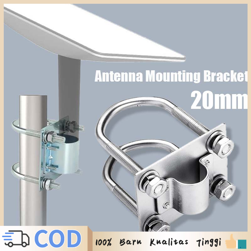 Jual 1pcs Bracket Antena Klem Tiang Antena Breket Antena Outdoor ...
