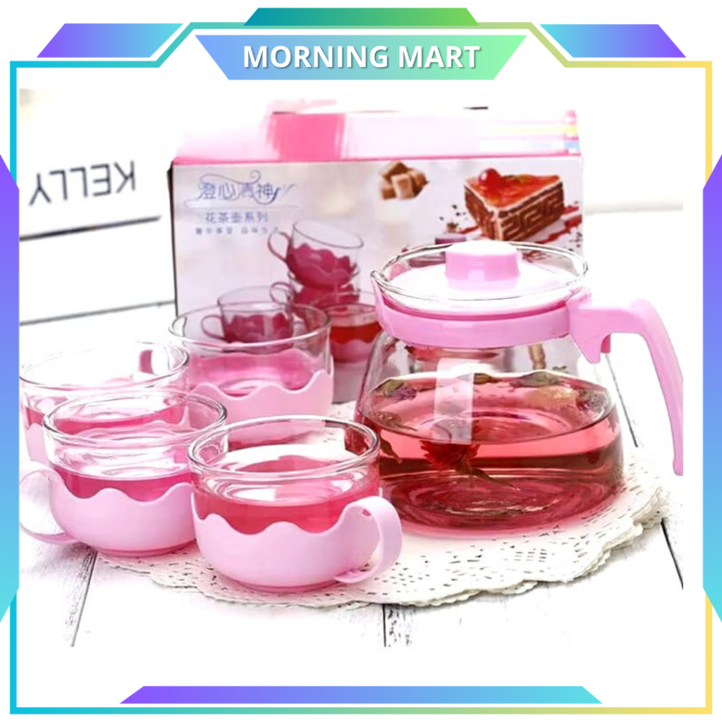 Jual MM TEA POT SET / TEKO TEH + GELAS | Shopee Indonesia