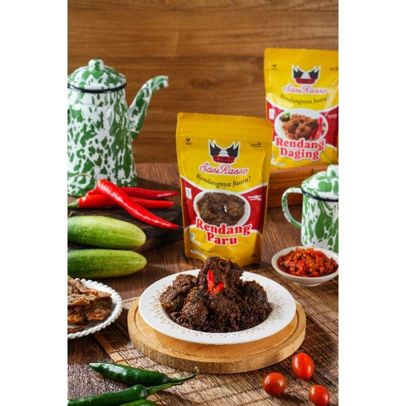 Jual Rendang Paru Asli Padang 300gr (rendang paru basah) | Shopee Indonesia