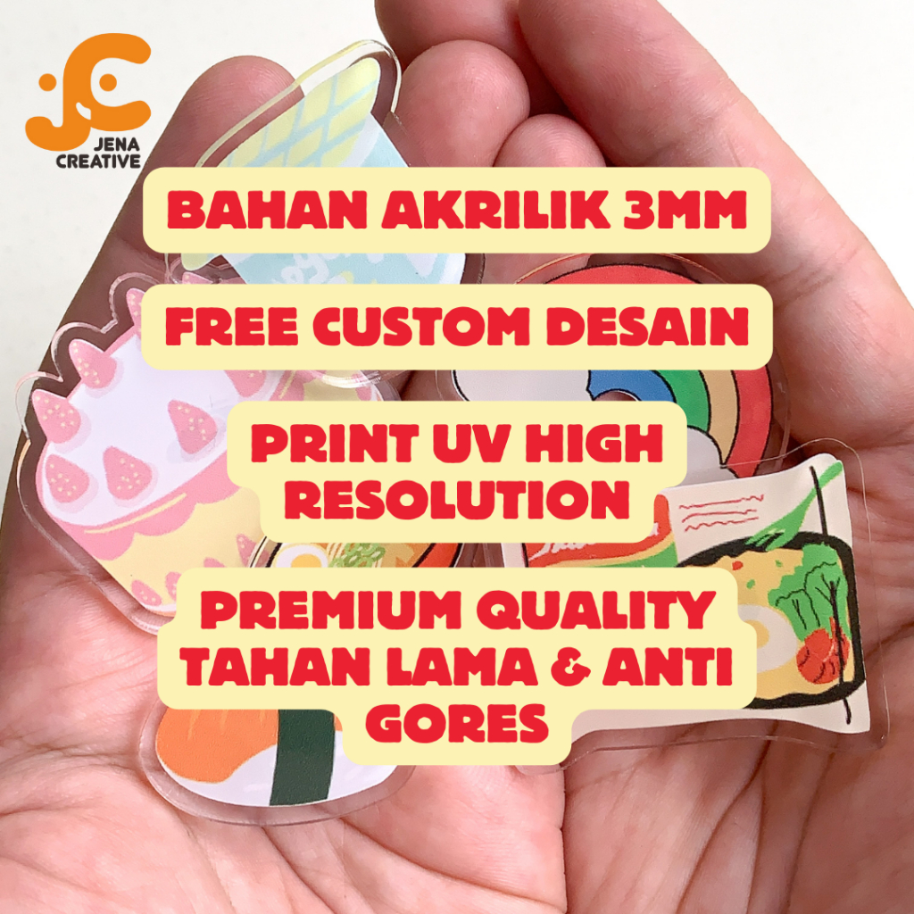 Jual Custom Pin Akrilik| Cetak Pin Bros Akrilik UV | Custom Print UV ...