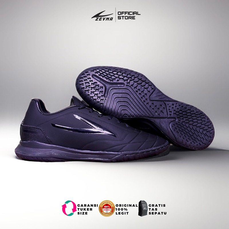 Jual Zevma Sepatu Futsal Panthera Pro - 2 Full Black IC | Shopee Indonesia