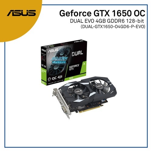Jual VGA ASUS Dual GeForce GTX1650 GTX 1650 O4GD6-P OC Edition 4GB GDDR6 EVO | Shopee Indonesia