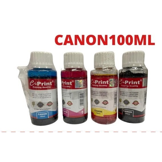 Jual Tinta Printer Canon 100ml Universal Black & Color Compatible e ...