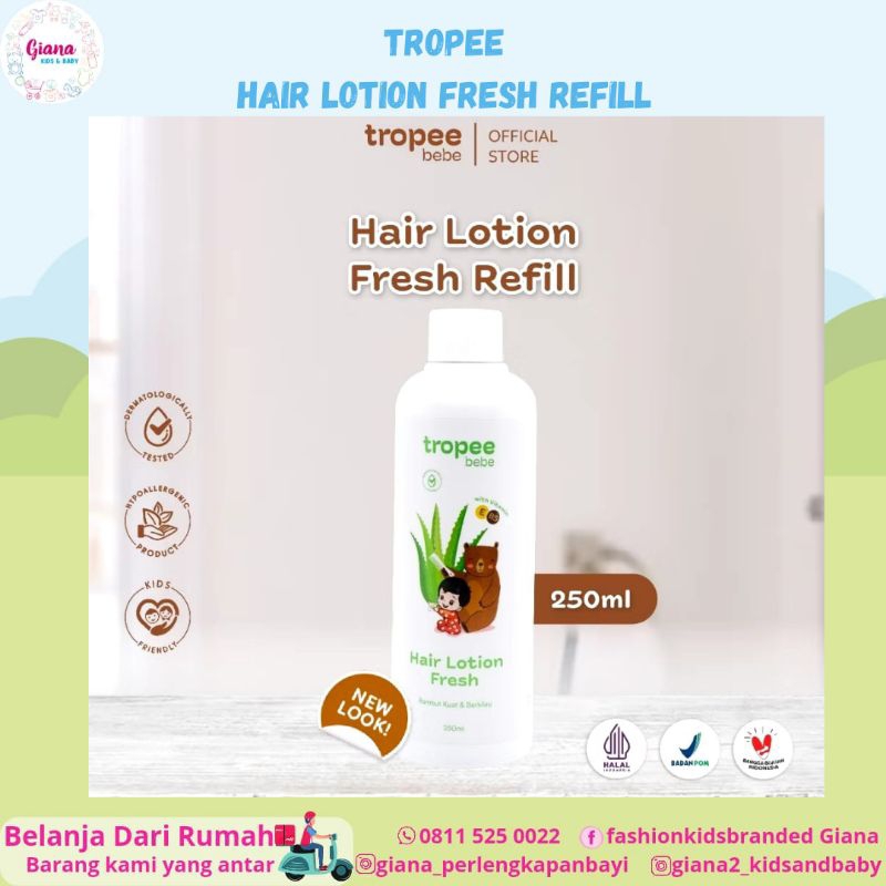 Jual tropee bebe-hair lation fresh | Shopee Indonesia