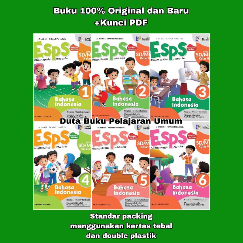 Jual Buku ESPS Bahasa Indonesia SD Kelas 4 5 6 1 2 3 Kurikulum Merdeka Revisi Erlangga | Shopee ...