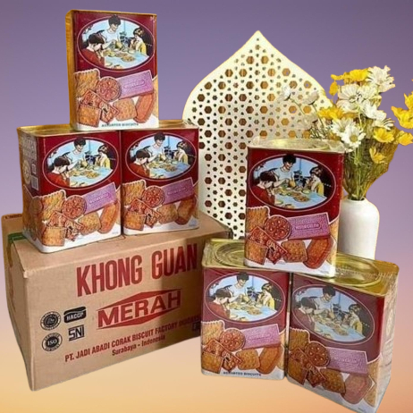 Jual Khong Guan Merah Kaleng 1600gr DOS (1dus isi 6klg) | Shopee Indonesia