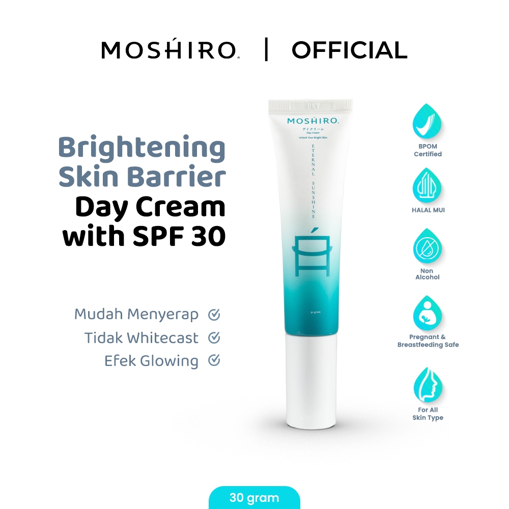 Jual MOSHIRO Eternal Sunshine Brightening Moisturizer Skin Barrier Day ...