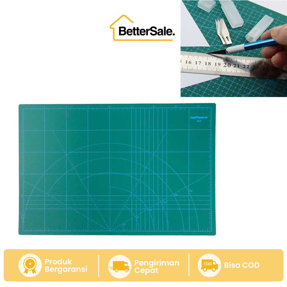 Jual Alas Potong Kertas Kain Pola Grid Work Cutting Mat Pad A3 45 x 30cm | Shopee Indonesia
