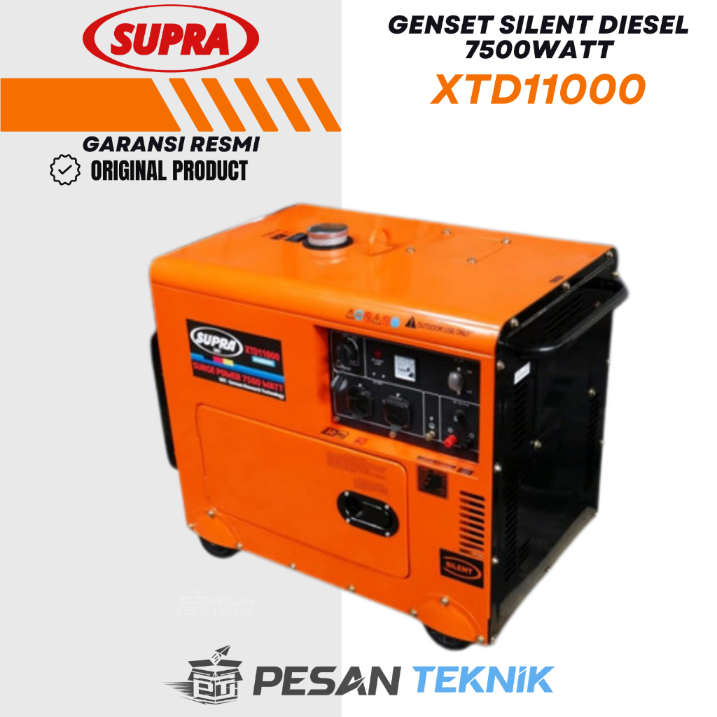 Jual Mesin Genset Silent Diesel Generator 7500 Watt SUPRA XTD11000 ...