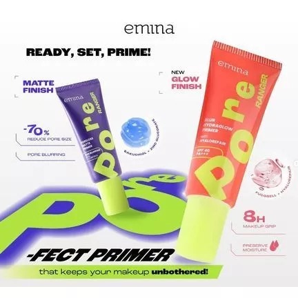 Jual Emina Pore Ranger Total Poreless Primer & Blur Hydraglow Primer ...