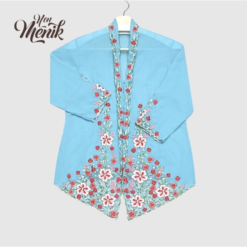 Jual L KEBAYA BUNGA2 WARNA BIRU MUDA | Shopee Indonesia