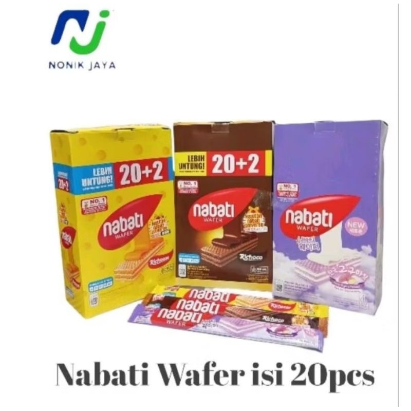 Jual Nabati Wafer Box ALL VARIAN Isi 20 Pcs@6g | Shopee Indonesia