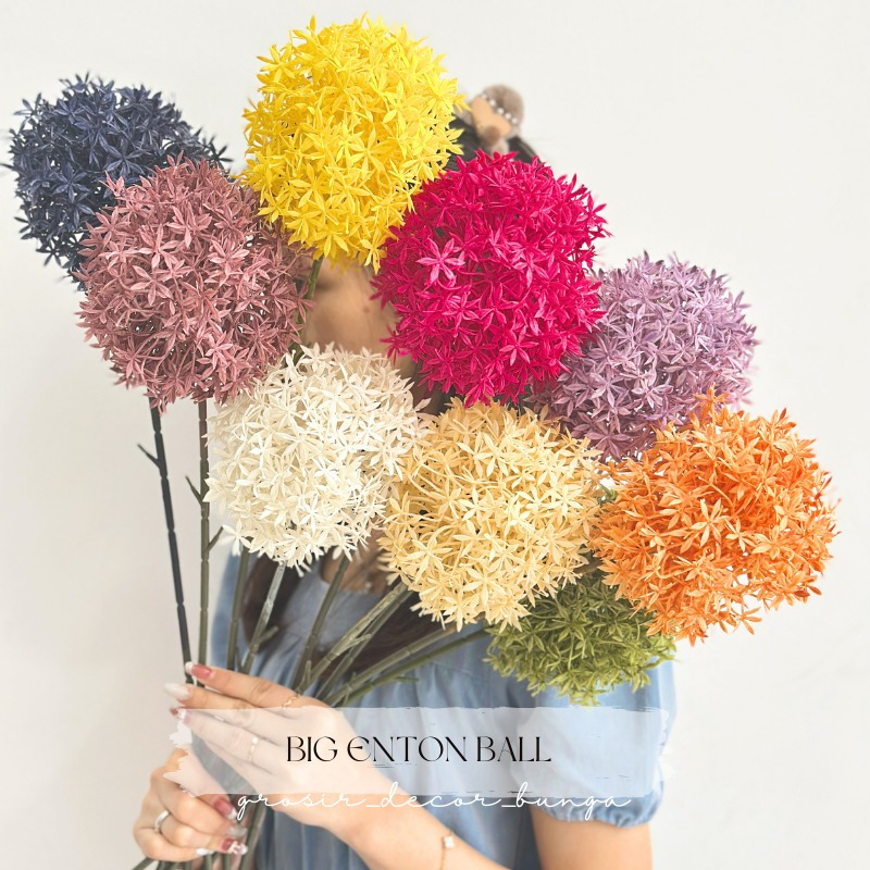 Jual QC [CAS] BIG ENTON BALLS artificial hydrangea bunga hidrangea ...