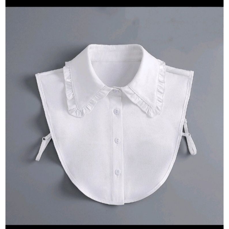 Jual fake collar kerah palsu Desember model daun besar kerut new ...