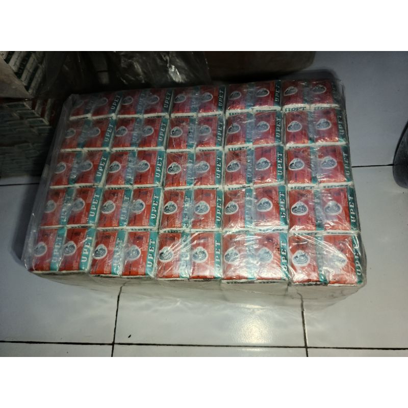 Jual Teh Upet Asli Khas Kota Cirebon 3 Slop Isi 150 Pcs GRATIS Gelas ...