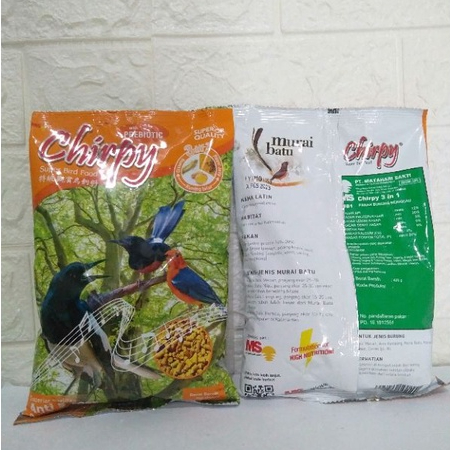 Jual Chirpy 3 in 1 kuning super bird food 400 gram chirpy pakan burung ...
