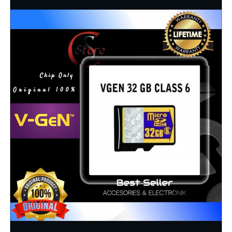Jual MICRO SD V-GEN NEW 4GB/8GB/16GB/32GB (CHIP ONLY) ORIGINAL 100% ...