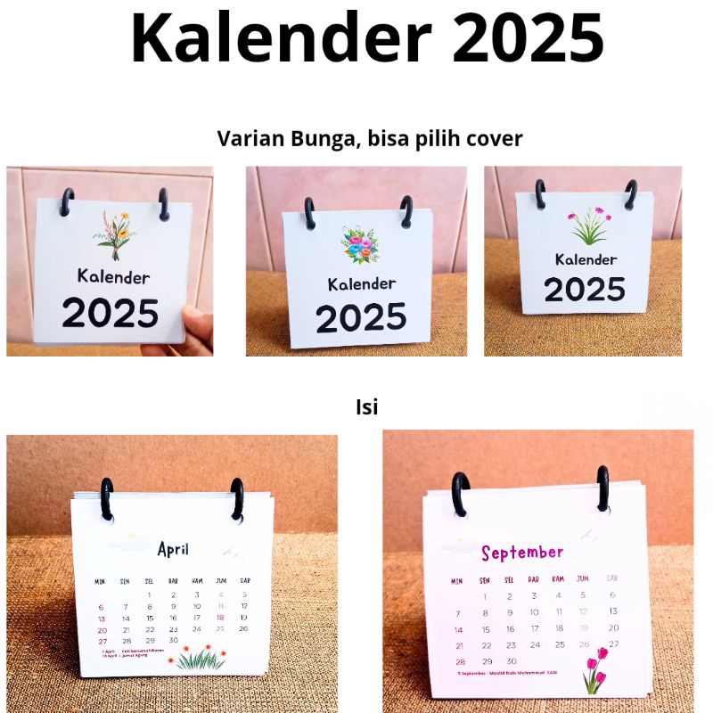 Jual Kalender meja 2025 / kalender mini / kalender duduk | Shopee Indonesia