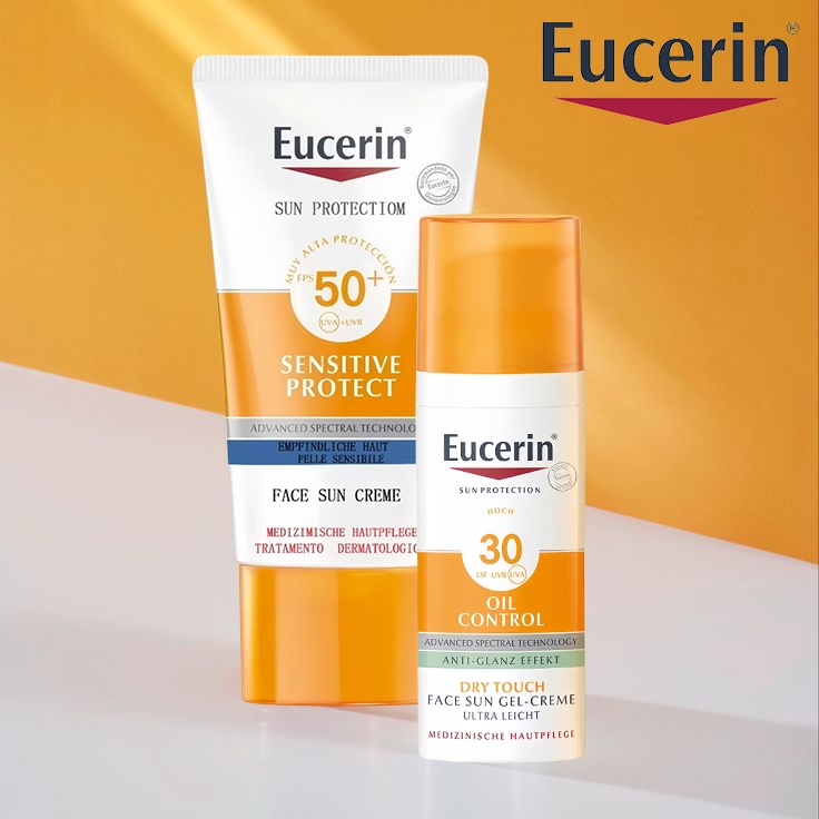 Jual Eucerin Sunscreen 50ml / Eucerin Sensitive Protect Sun Creme SPF ...