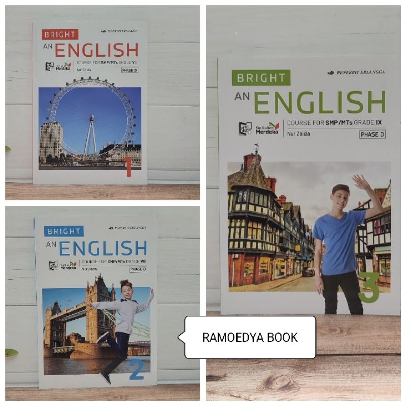Jual Buku Original Bright an English SMP/MTs kelas 7,8,9 Kurikulum Merdeka Erlangga | Shopee ...