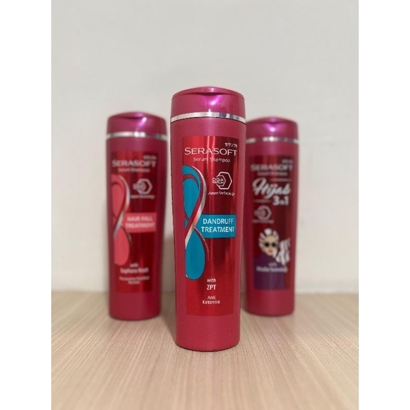 Jual Serasoft Serum Shampoo Dandruff / Hairfall Treatment 340ml ...