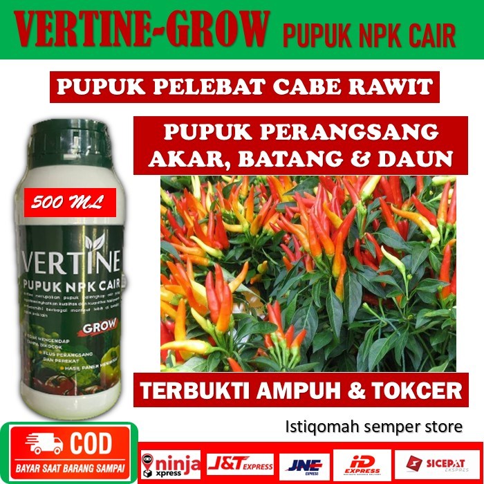 Jual pupuk pelebat cabe terbaik - VERTINE GROW Mampu Menghasilkan ...