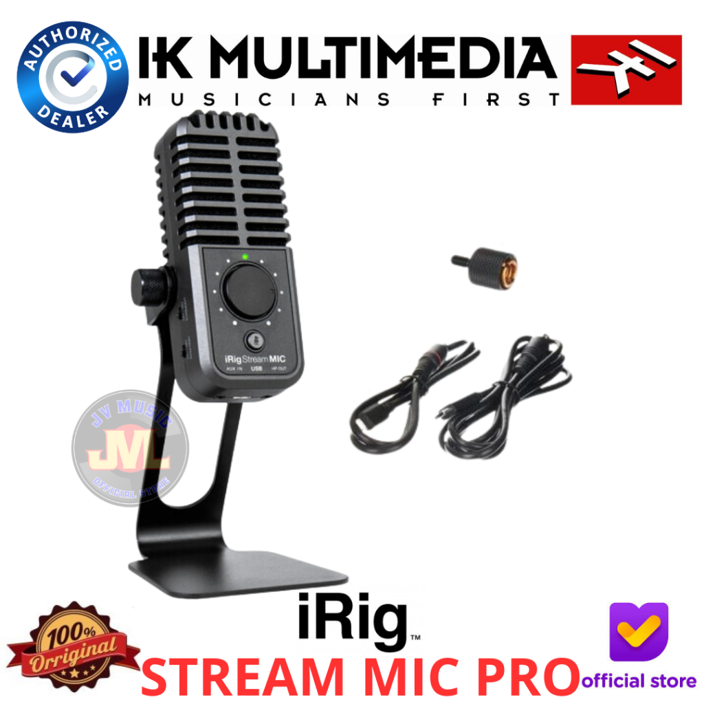 Jual IK Multimedia iRig Stream Mic Pro USB Condenser Microphone ...