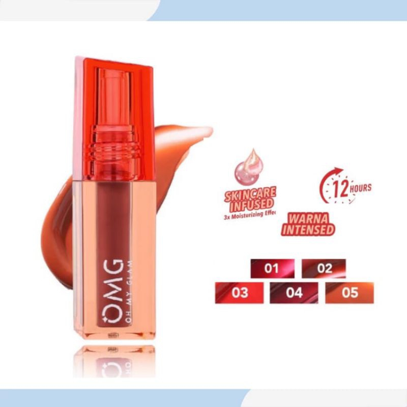 Jual OH MY GLAM OMG Glassy Lip Tint | Shopee Indonesia