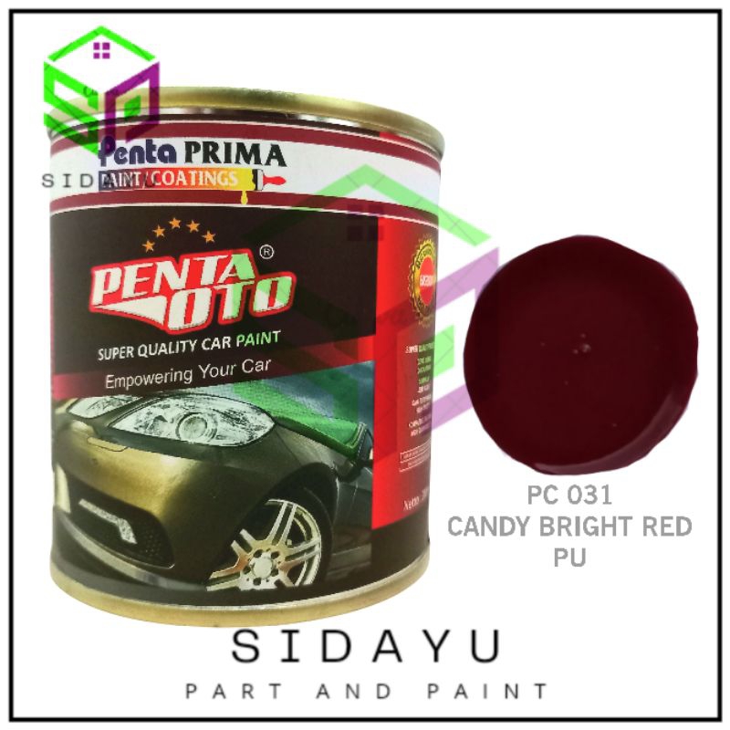 Jual Cat PU Penta Oto Candytone Bright Red PC 031 200g | Shopee Indonesia