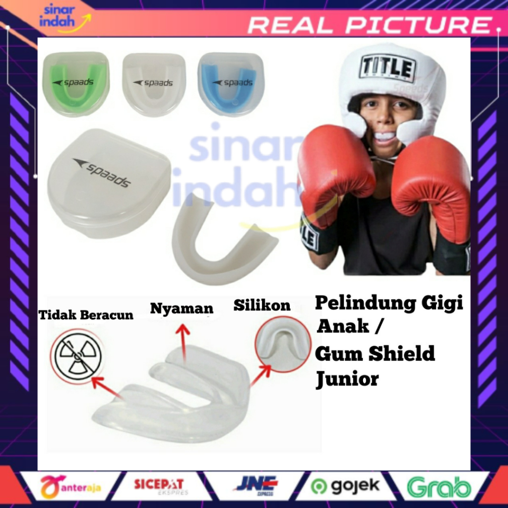 Jual Mouthguard Gumshield Mouth Guard Gumsil Pelindung gigi Junior Anak ...