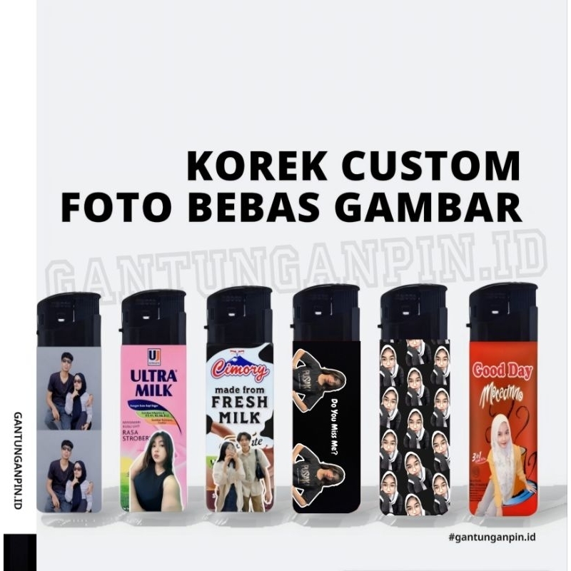 Jual Korek Custom Bebas Gambar | Korek Cricket Custom | Shopee Indonesia