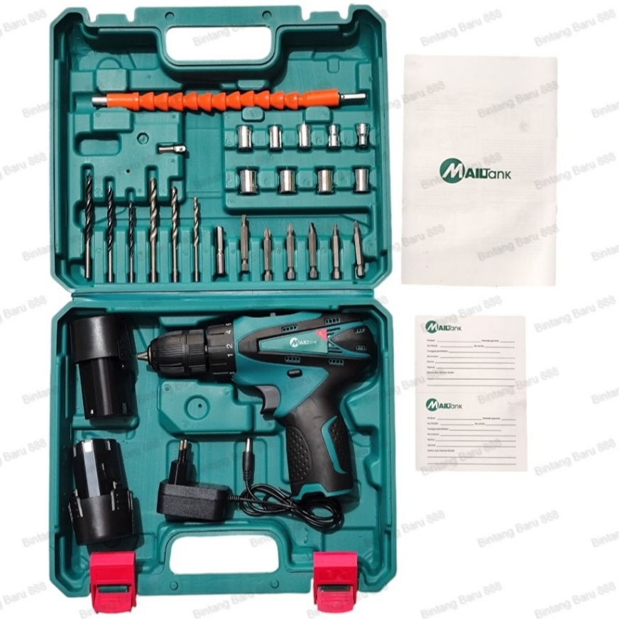 Jual MAILTANK SH191 Cordless bor 12v / Bor cass 12 volt / Mesin Bor ...