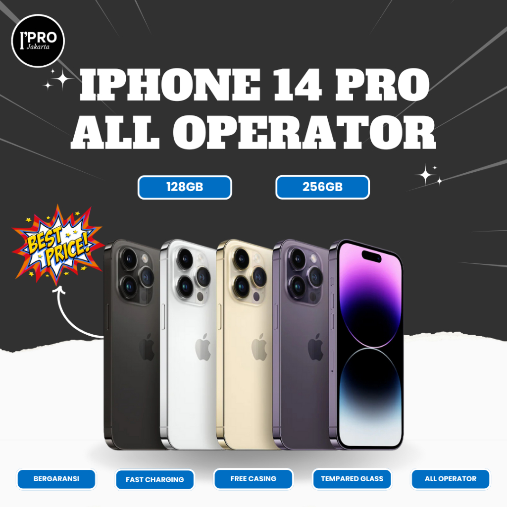 Jual IPHONE 14 PRO 256GB ALL OPERATOR | Shopee Indonesia