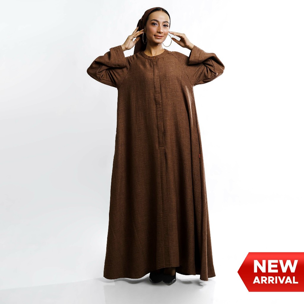 Jual Cressida Gamis Ladies Brown - LLGDL.VB808C | Shopee Indonesia